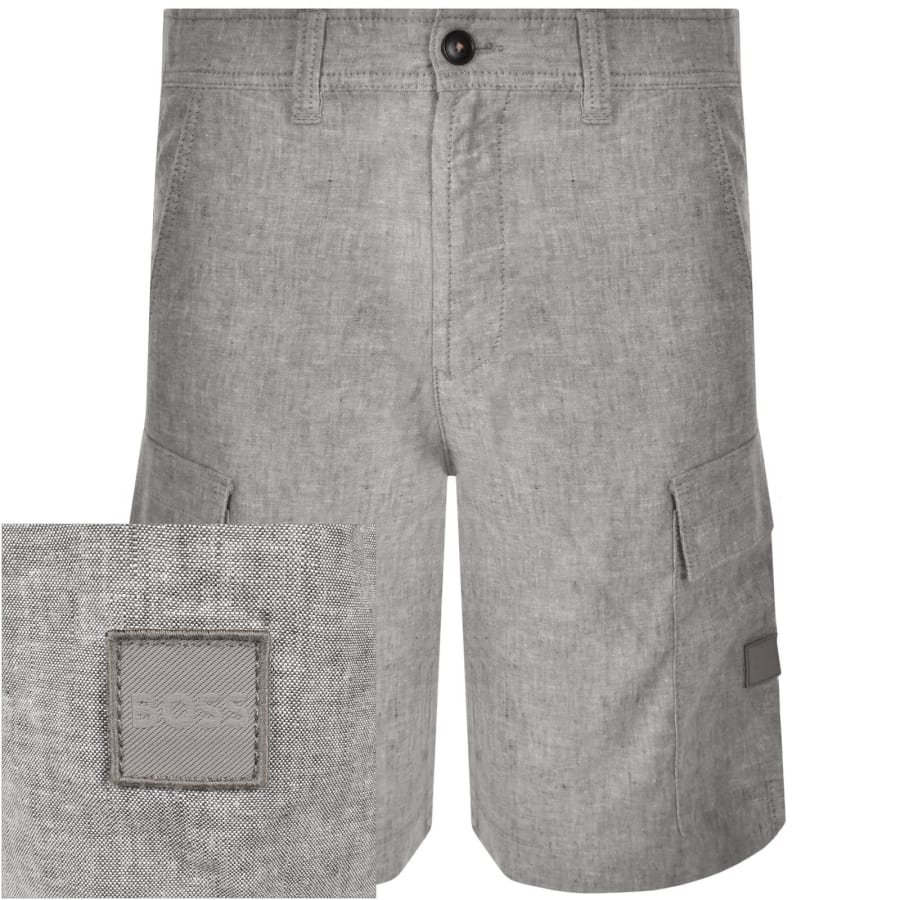 BOSS Sisla 9 Cargo Shorts Grey | Mainline Menswear